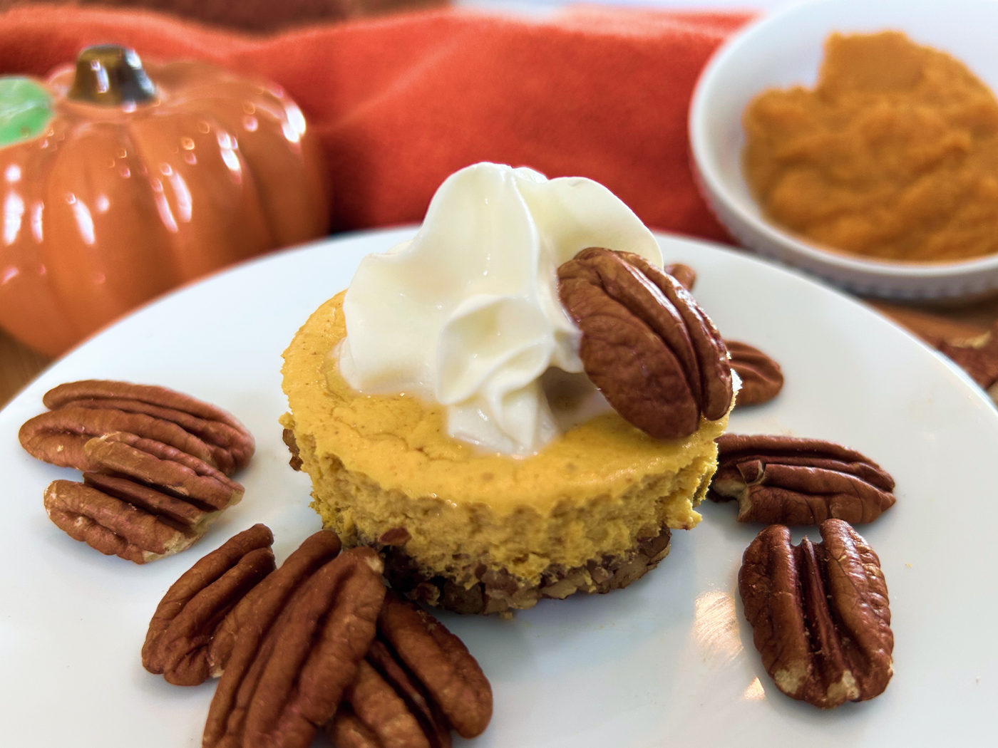 Mini tartas de queso y calabaza sin gluten